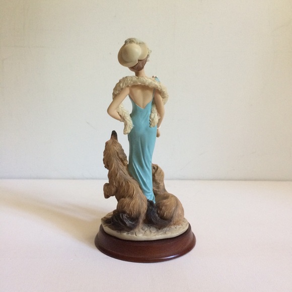 La Verona Collection | Accents | Figurine Lady Of 4s Era Wher 2 Dogs ...